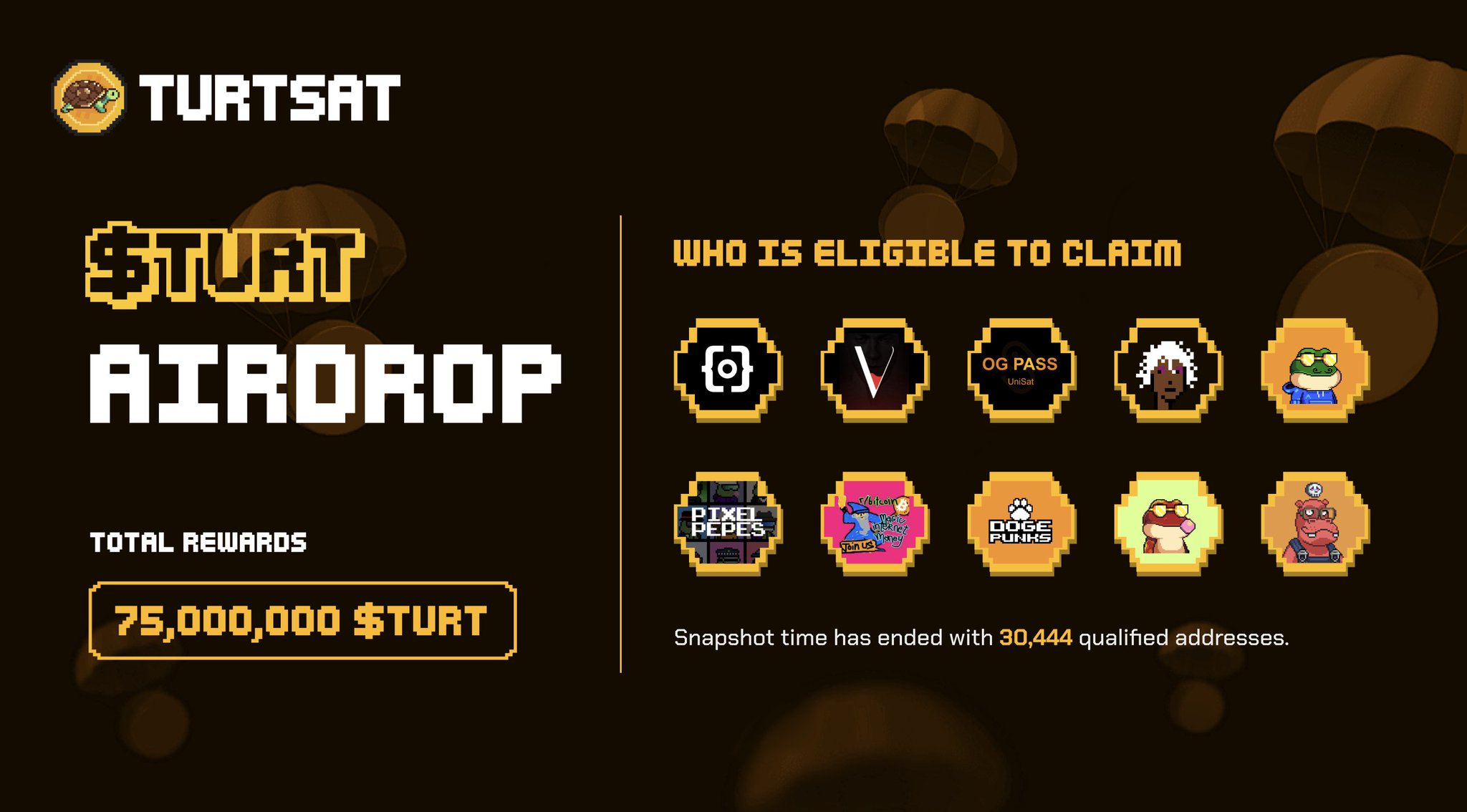 TurtSat on Twitter: "$TURT airdrop will be announced soon.🐢🐢🐢 To acknowledge your contribution ...