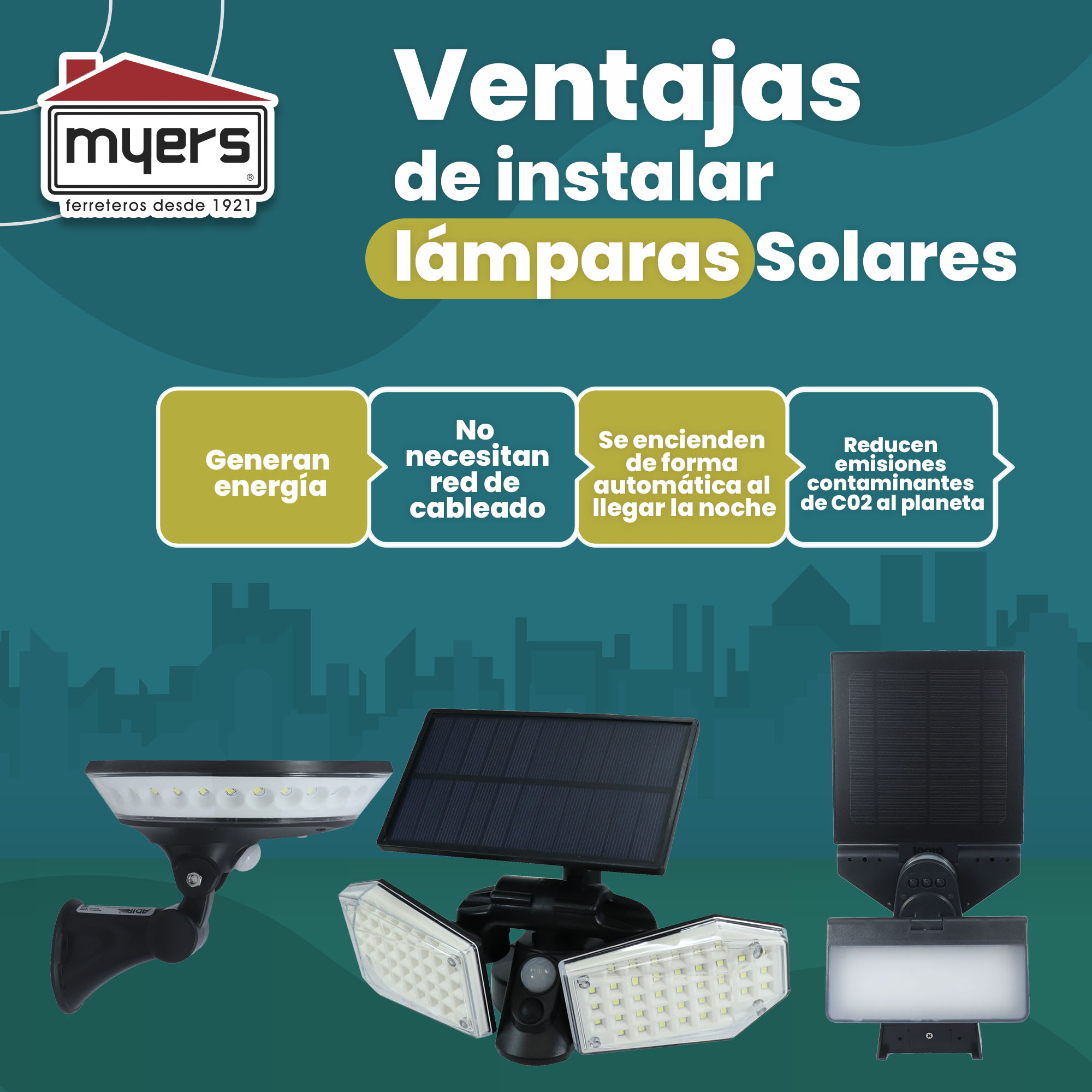 Casa Myers S.A. on Twitter: "Conoce las ventajas de instalar lámparas solares. https://t.co ...