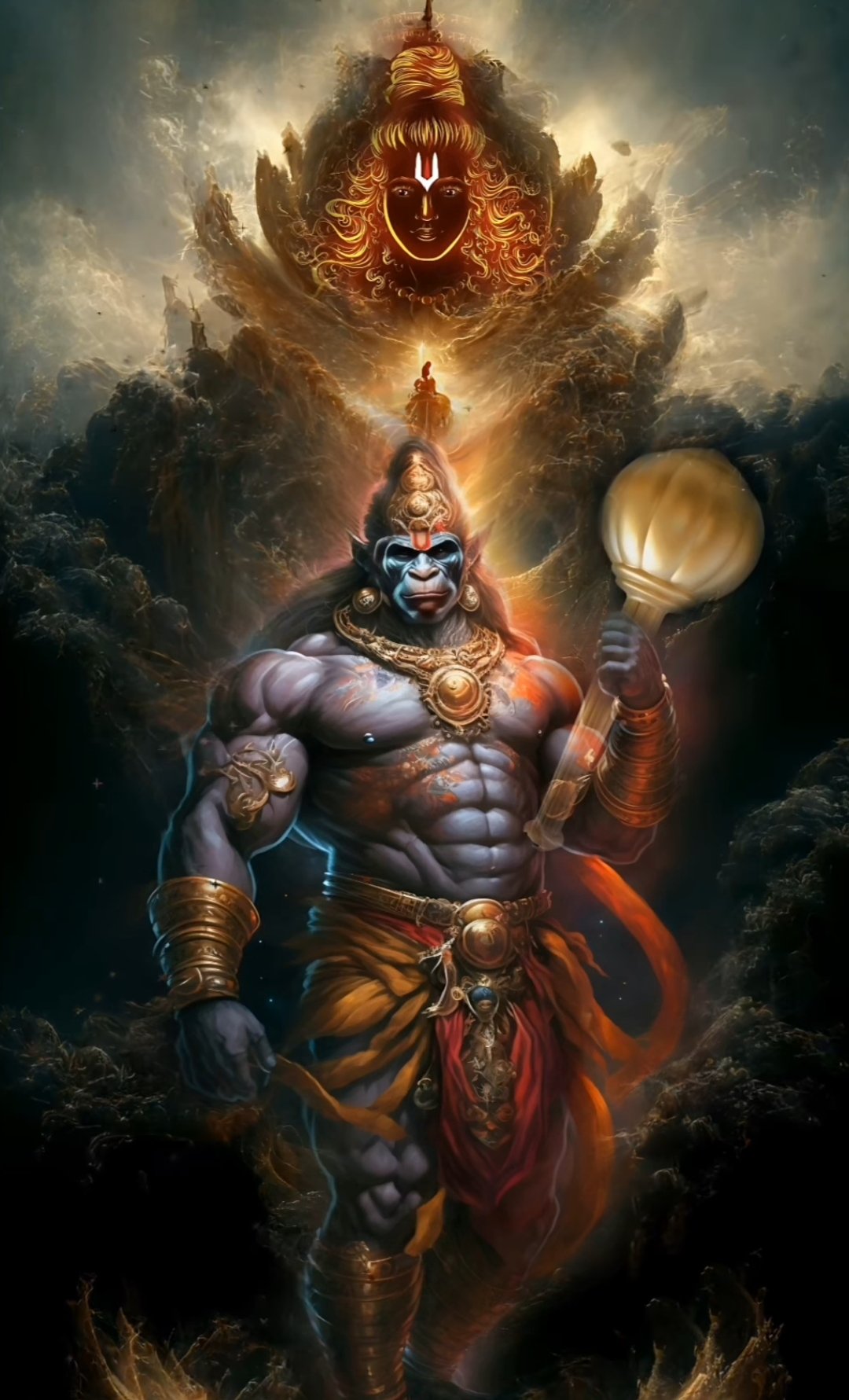 Lord Hanuman Angry In 3d