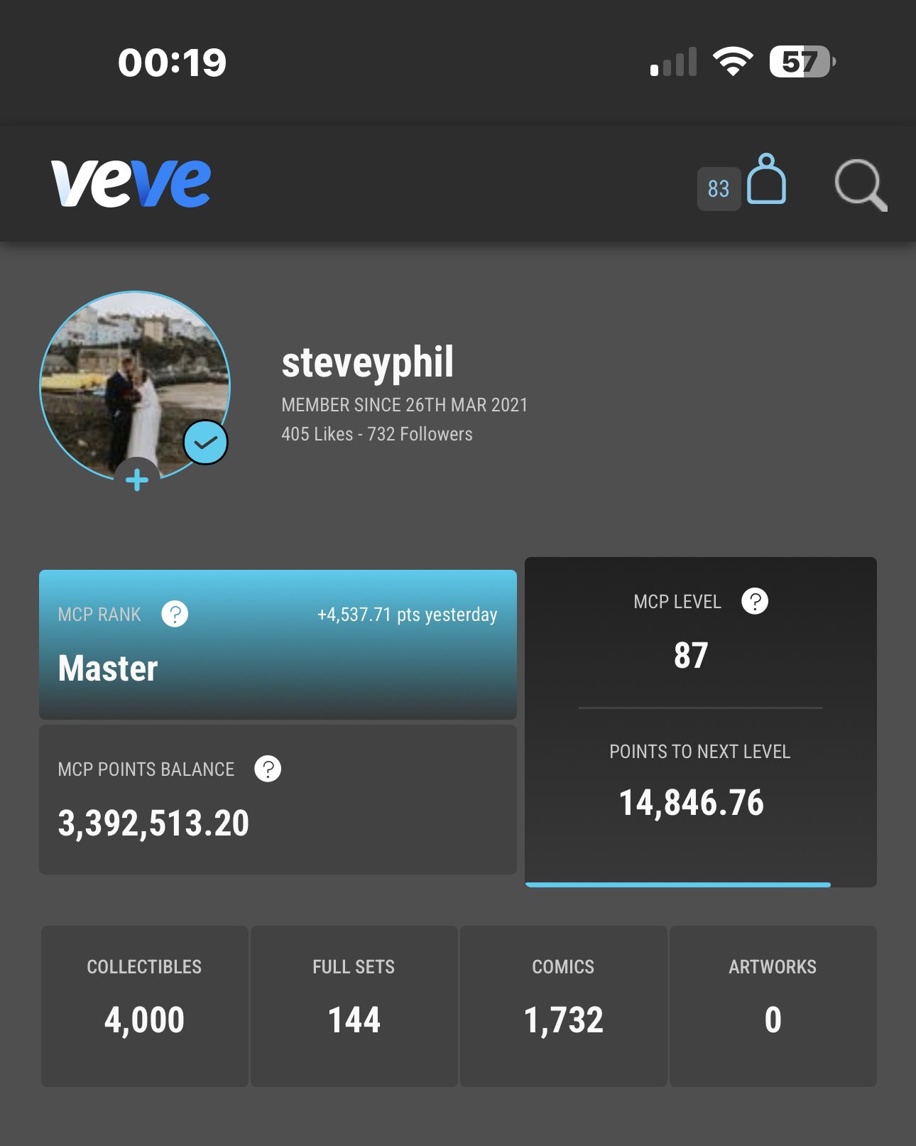 Veve Gems ⭕ on Twitter: "Hey #vevefam! I've amassed 9000 collectibles and completed 241 sets on ...