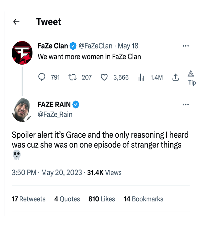 Faze Rain Quotes