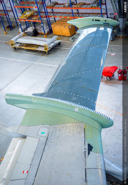 This is the Airbus BLADE laminar flow wing demonstrator, which flew in ...