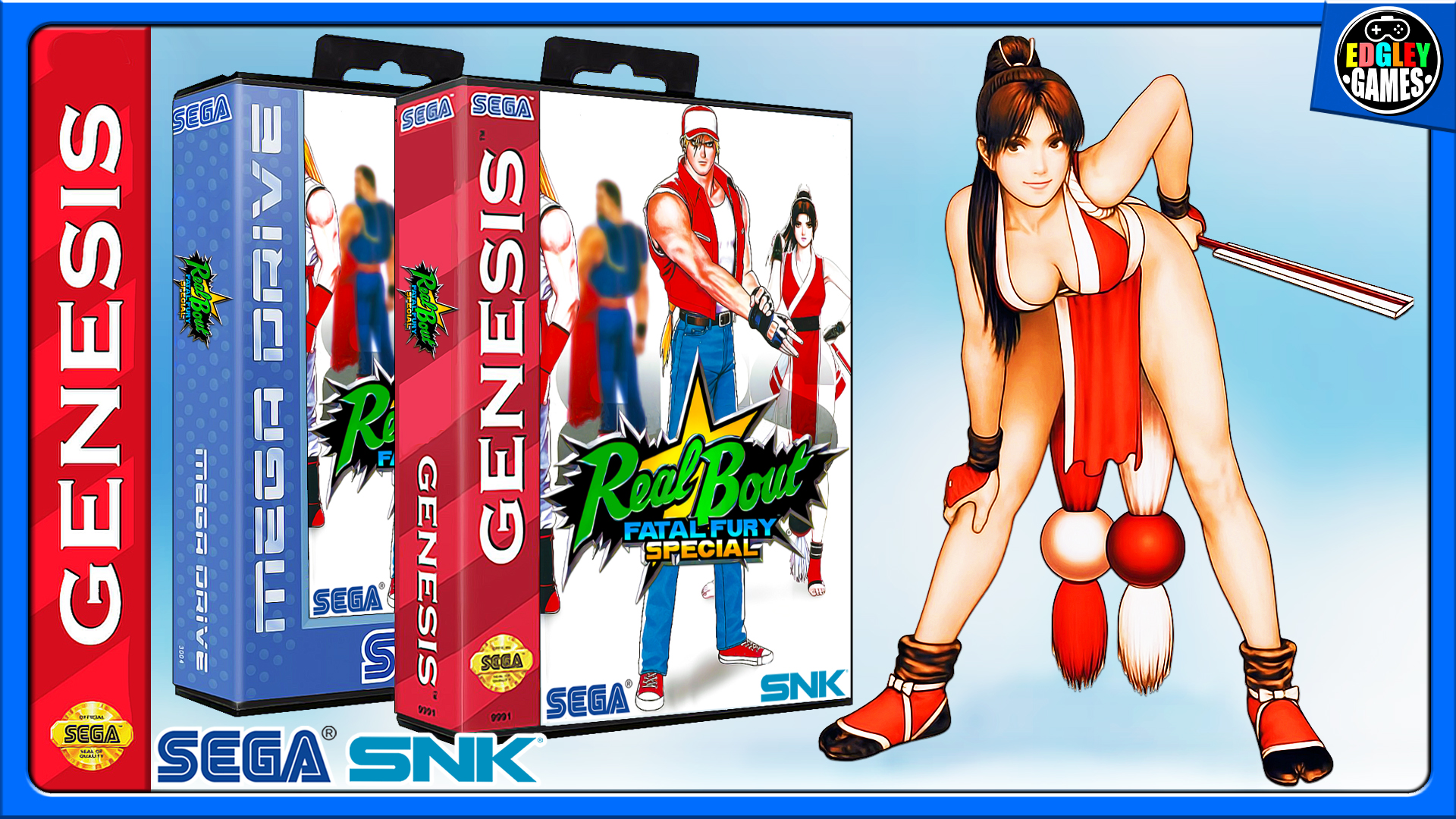 Edgley Games on Twitter: "Real Bout Fatal Fury Special (Sega Genesis) - Gameplay with Mai ...