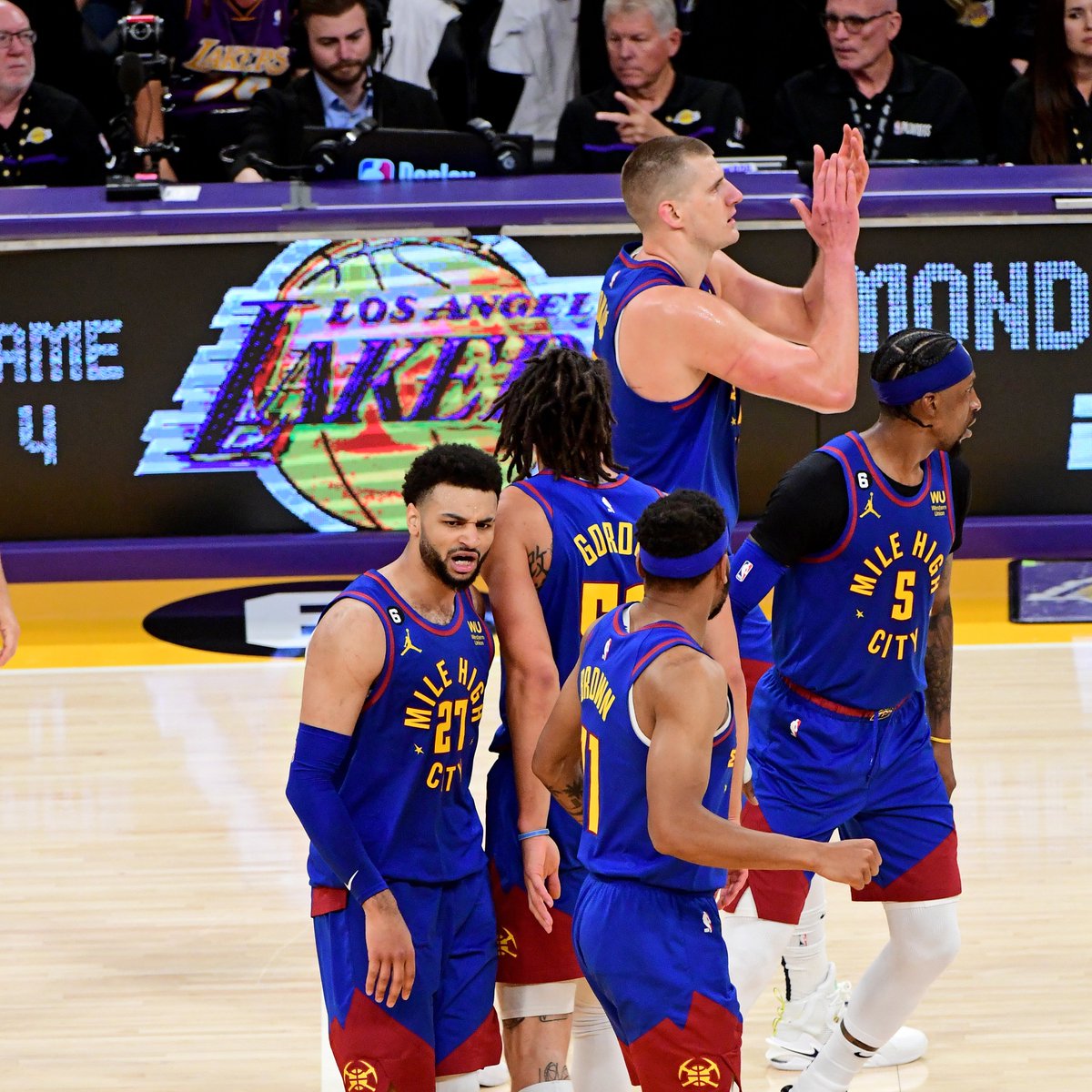 MRP Soerianatanegara on Twitter: "RT @NBA: GAME 3 FINAL SCORE DEN: 119 LAL: 108 Denver leads 3-0 🔒"