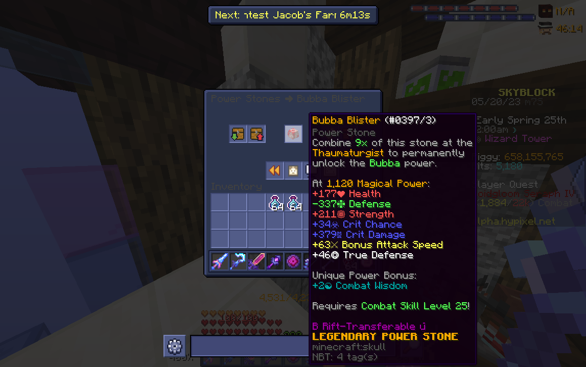 Skyblock Today on Twitter: "Level 3 new drops: Both are reforge stones"