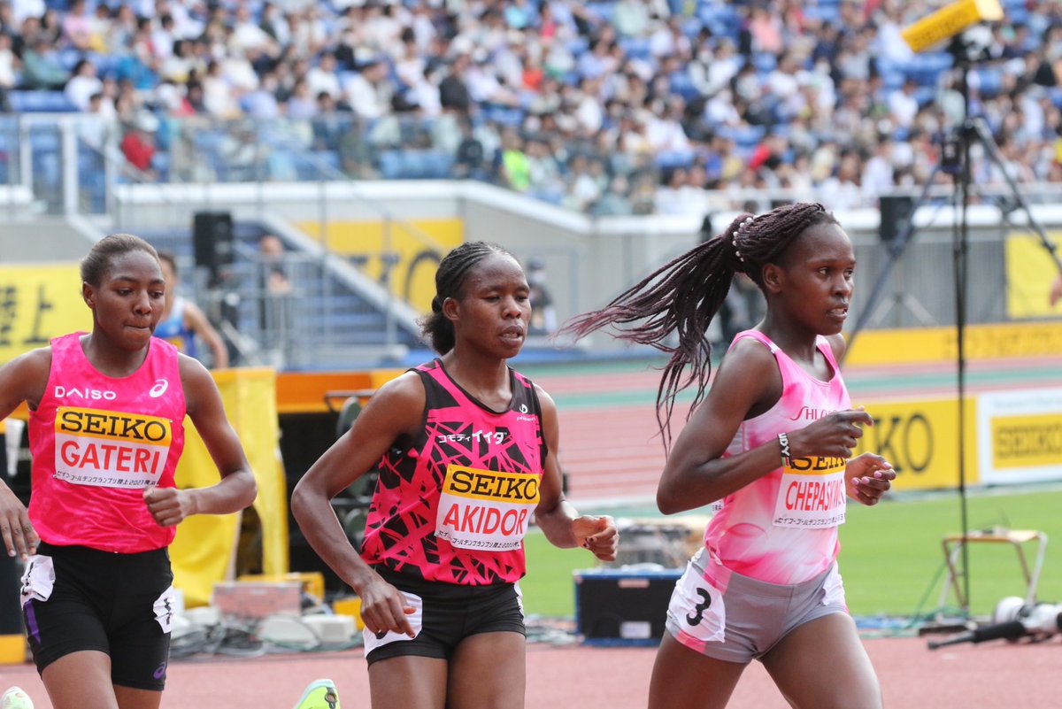 セイコー ゴールデングランプリ陸上 on Twitter: "【#セイコーGGP #世界体感】 女子3000m決勝 1位🥇#テレシア・ムッソーニ・ガテリ（ダイソー）8分43秒81 2位🥈 ...