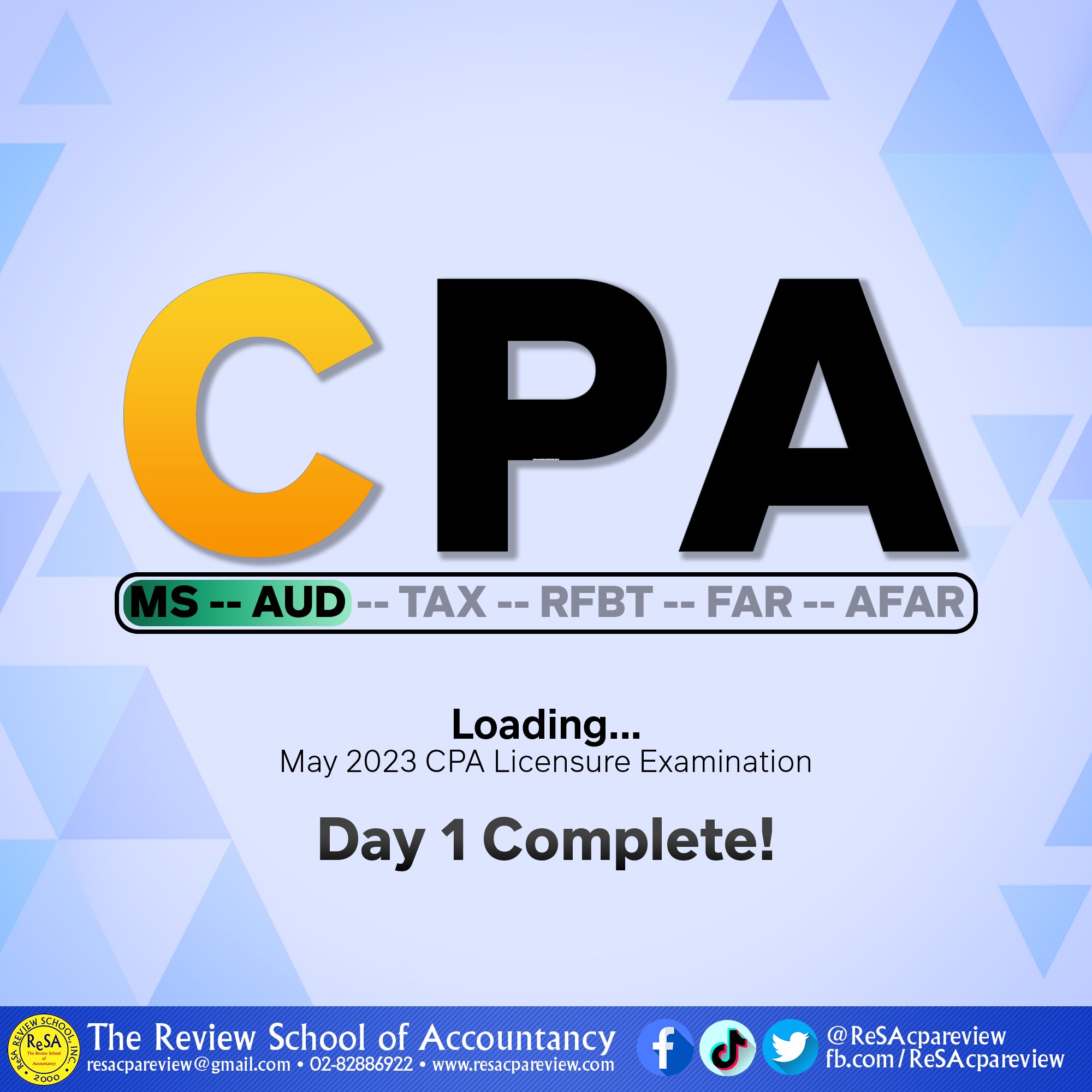 ReSA - Review School of Accountancy (@ReSAcpareview) / Twitter
