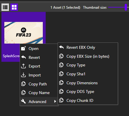 FIFA Editor Tool on Twitter: "We also added an "Advanced" menu item to the Data, Legacy, Chunk ...