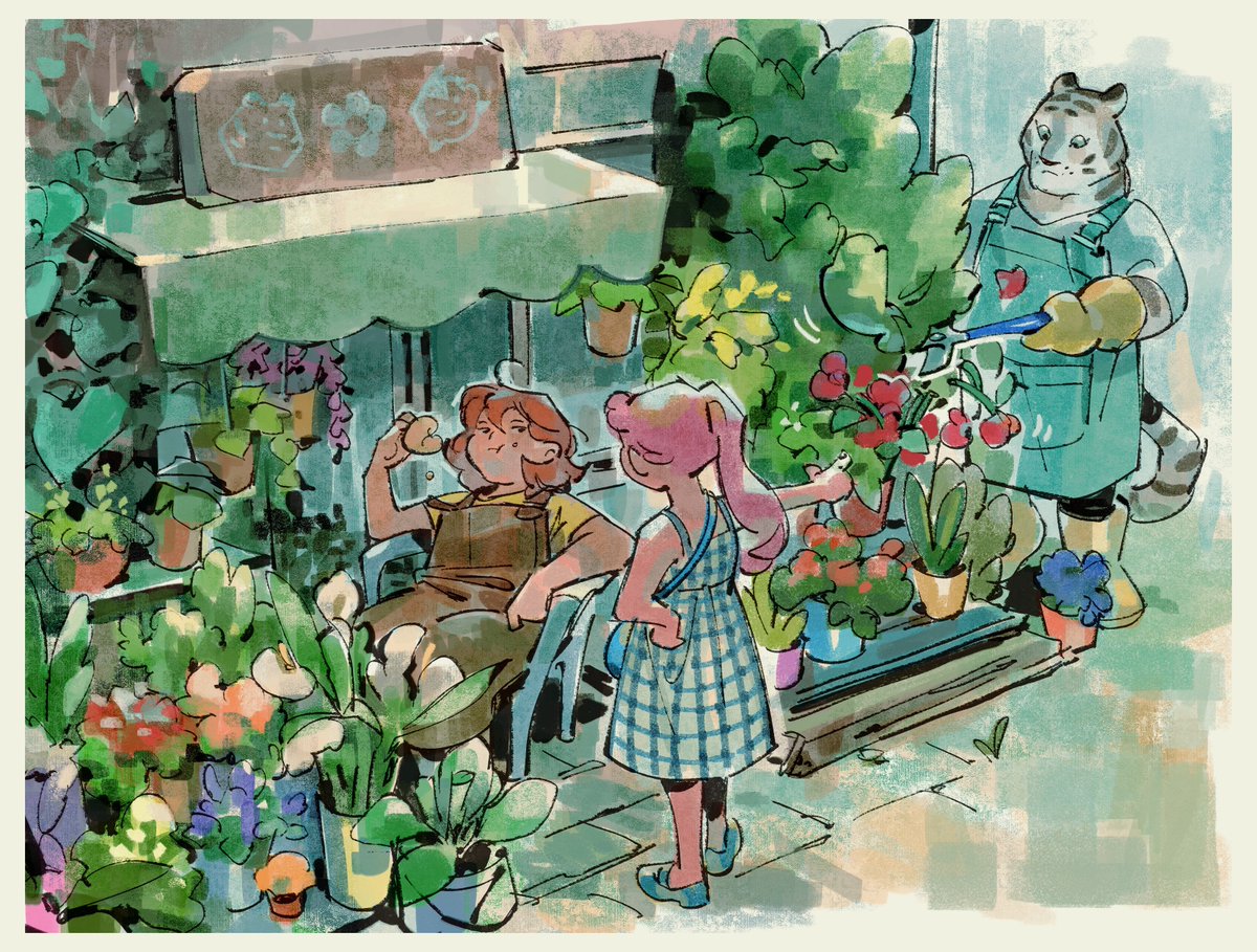 「qrt with green art :>」|riddleのイラスト