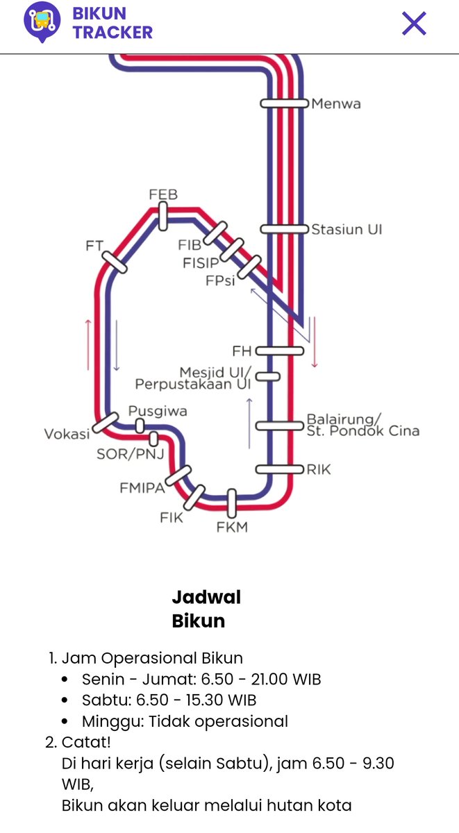 nath²² | h-6 road to utbk-snbt! on Twitter: "RT @bucin_ui: Keren banget udah ada Bikun Tracker ...