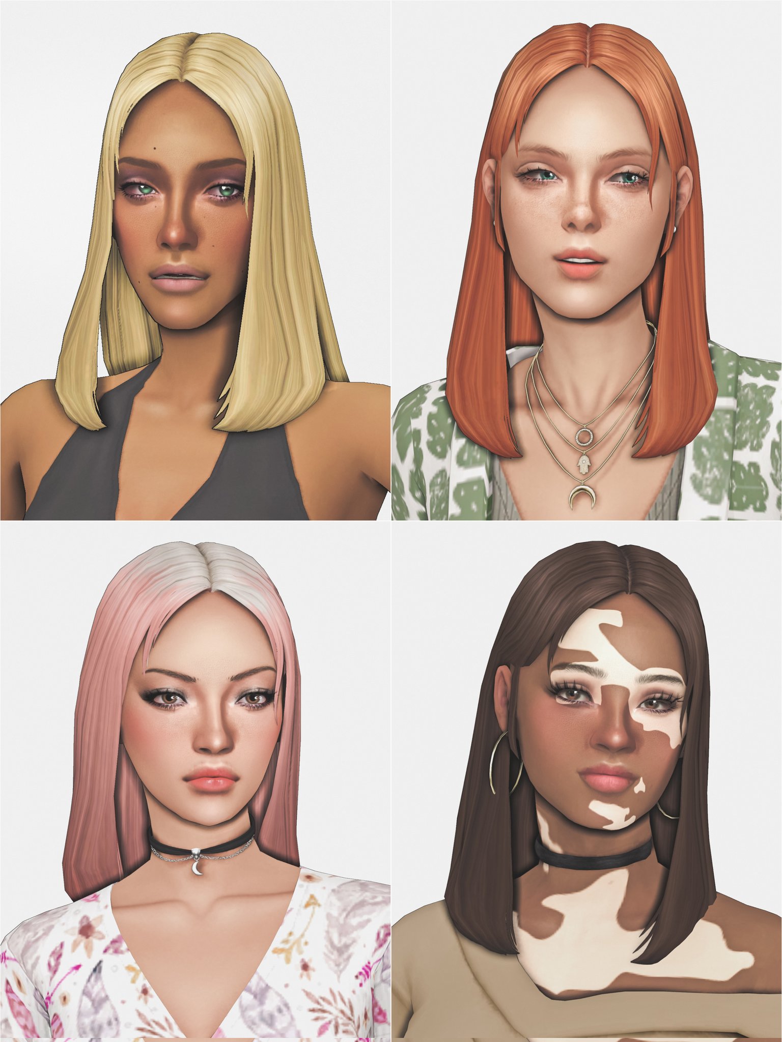 Sims 3 Straight Hair