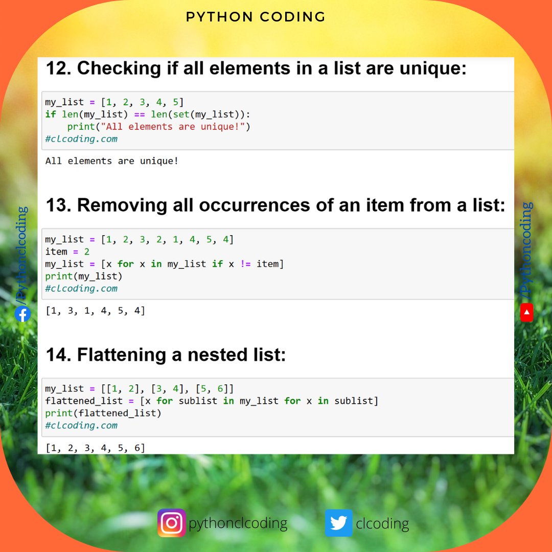 20 Python codes snippets that are useful for everyday problems Thread ...