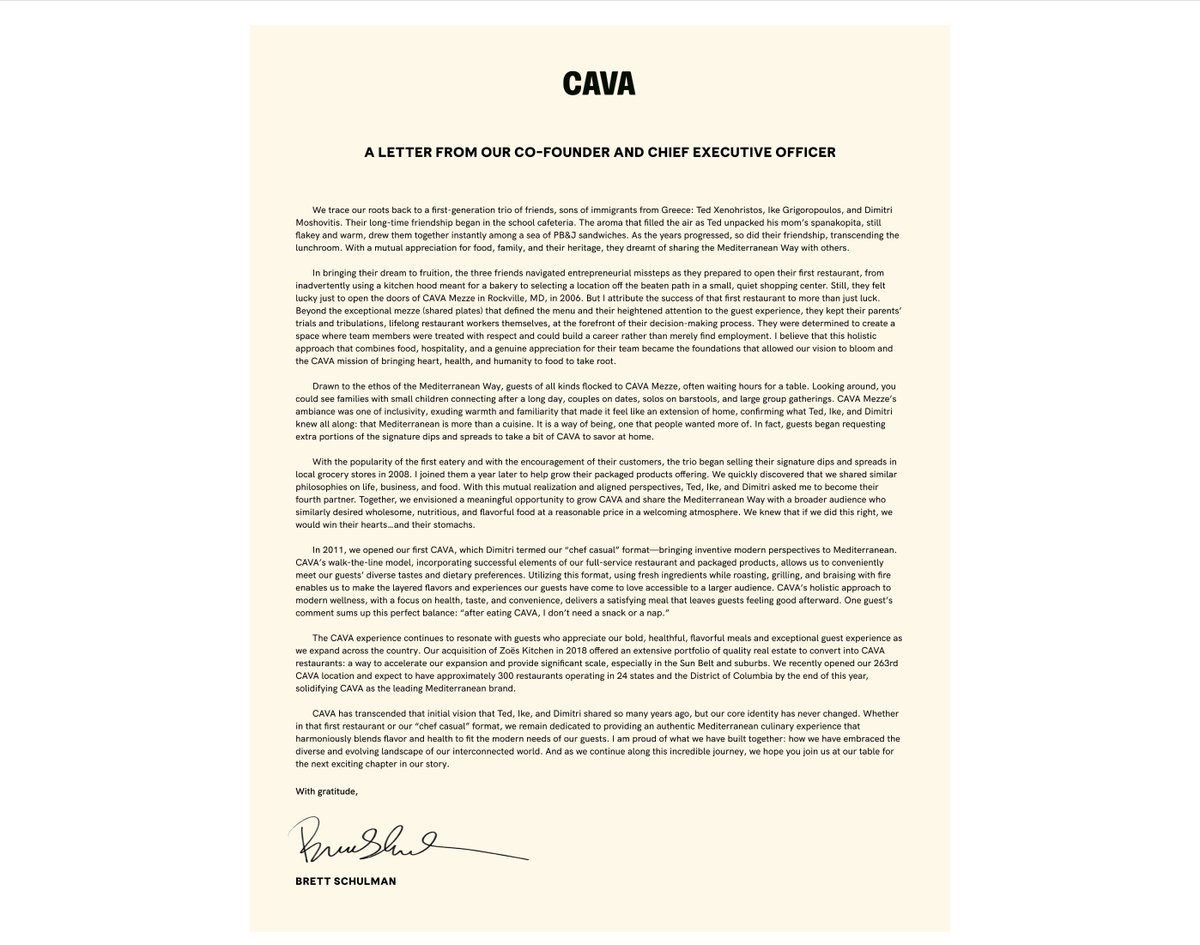 Cava, "The Chipotle Of Mediterranean Cuisine", just filed to go public ...