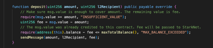 ArmutBey on Twitter: "While exploring the Starknet Bridge contract, I noticed the line 'fee ...