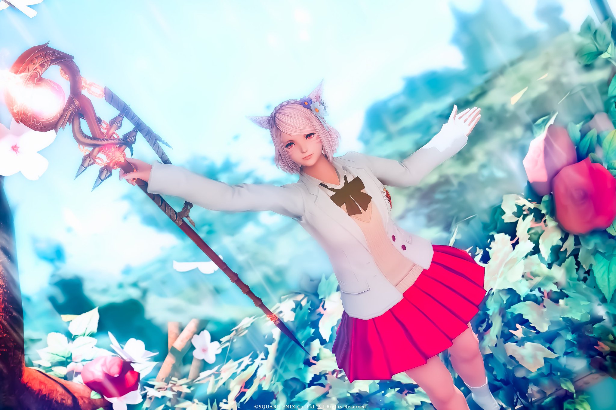 せりあ🐈Ridill🐾 on Twitter: "白魔法使い。天獄も白で🐈 #ミコッテ #FF14 https://t.co/ZgK8vjy2Si" / Twitter