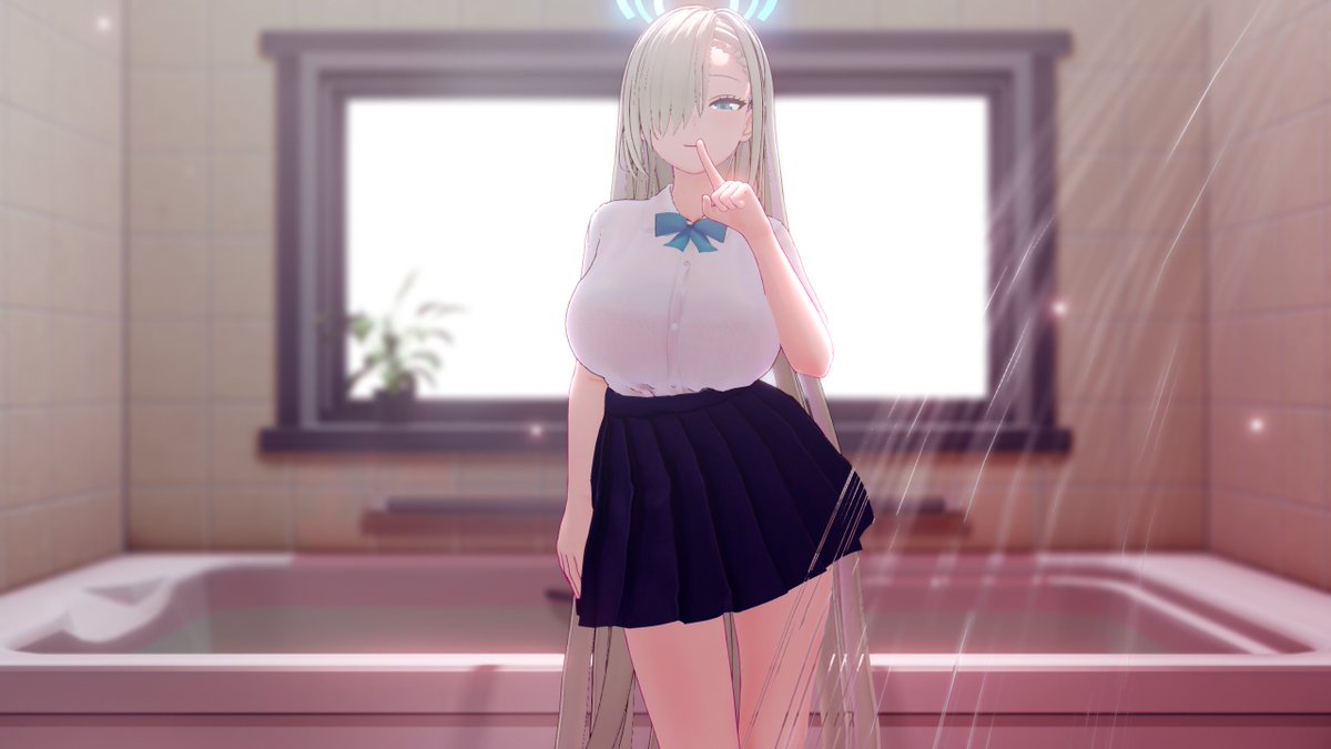 Poltato Rendering on Twitter: "【MMD R18 BlueArchive/4K】 ~《Ichinose Asuna (一之瀬アスナ) 》 ~《Hush》~ The ...