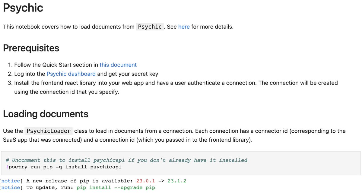 Harrison Chase On Twitter 馃搩new Document Loader馃搩 Psychicdev Is A Platform For
