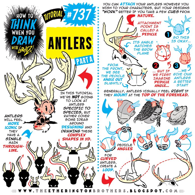 Etheringtonbrothers On Twitter Antlers Part One From The How To Think When You Draw