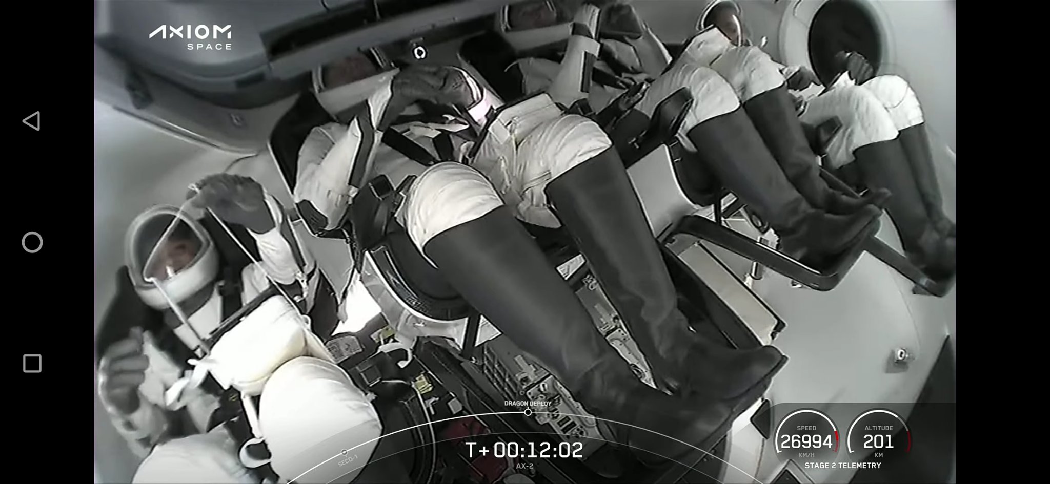 Future Spaces on Twitter: "Ax2 SpaceX ¹ Mission Control Audio (MCA) ⁵ and NASA ⁶ Live Stream ...