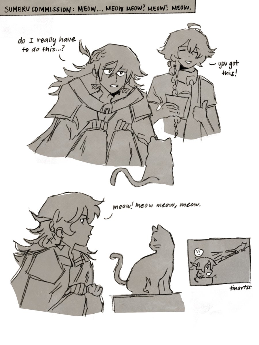 「perhaps cat linguistics is a part of the haravatat education」tinの漫画