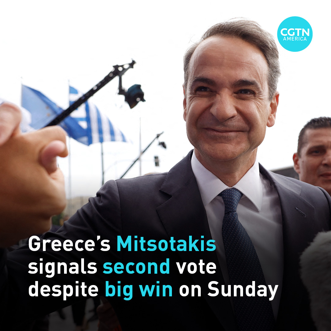 CGTN on Twitter: "Greece appears headed to a second round of voting a month from now despite a ...