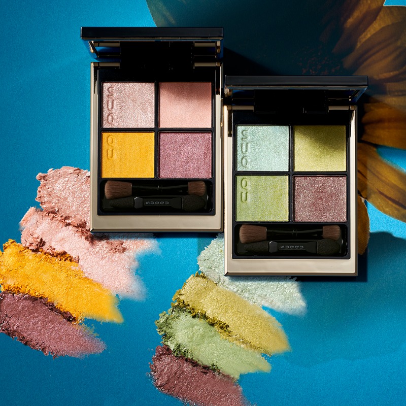 SUQQU official on Twitter: "少しくすみがかったビタミンカラーとこっくりとした締め色で初夏の目元に洗練を シグニチャー カラー アイズ 123 照日葵*：サンイエロー ...