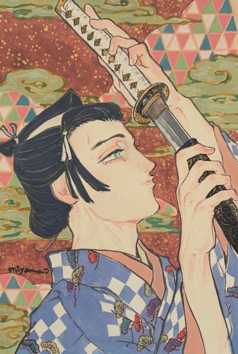 三山犬造🔴BOOTHオープン中★5/28まで on Twitter: "額装原画『若衆Ⅰ・Ⅱ』 | 三山家 https://miyamainuzo.booth.pm/items/3612771 ...