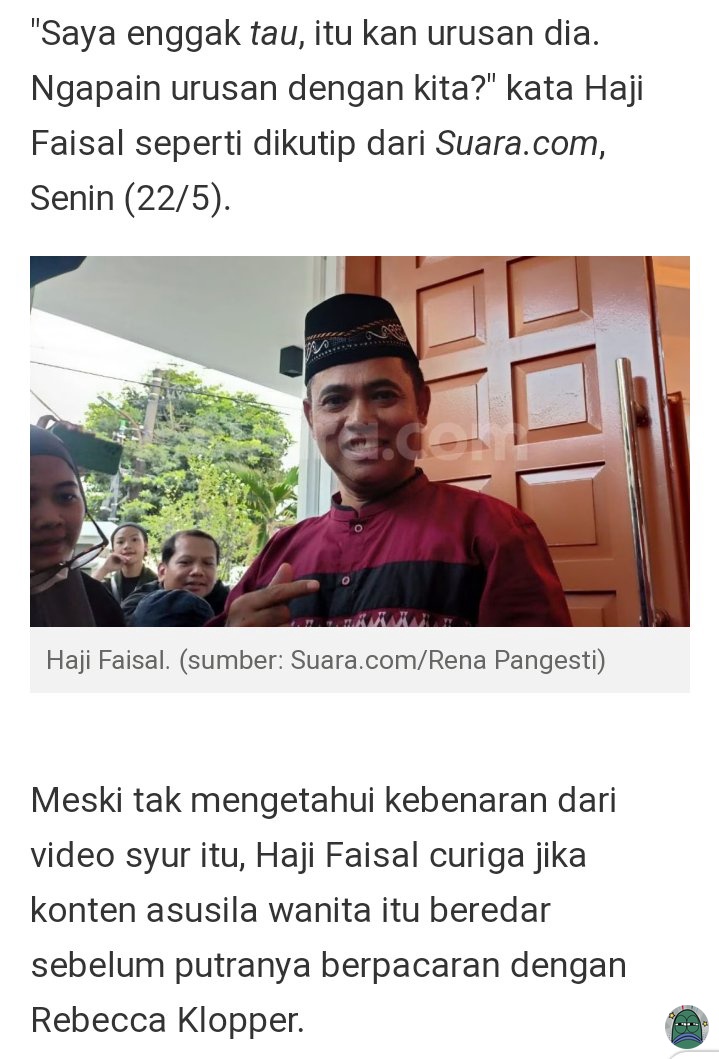 Tanyarl ㅡ 🚫 REP OOT/LINK AFF/JUALAN on Twitter: "Tanyarlrespon pak haji faisal (bapaknya fadly ...