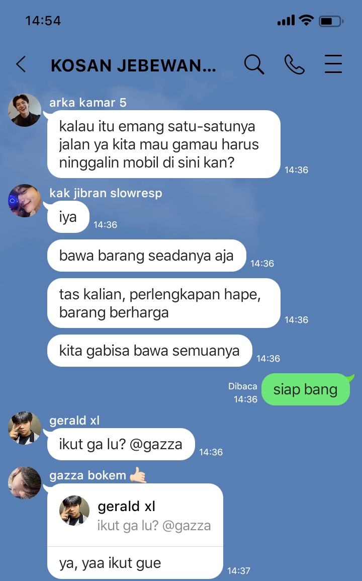 𝐘. on Twitter: "042. guys ralat itu di bubble chat hao harusnya, "udah hampir malem." yaa"