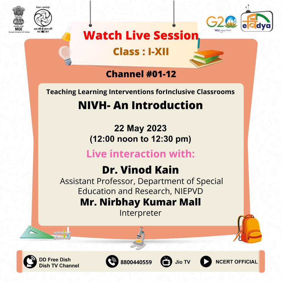 NCERT on Twitter: "Watch live interaction with experts for free and enhance your knowledge ...