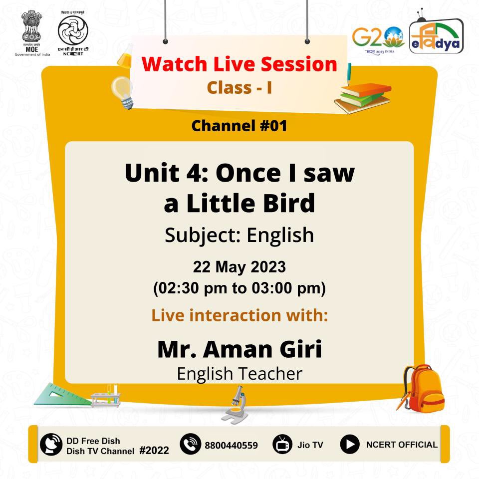 NCERT on Twitter: "Watch live interaction with experts for free and enhance your knowledge ...