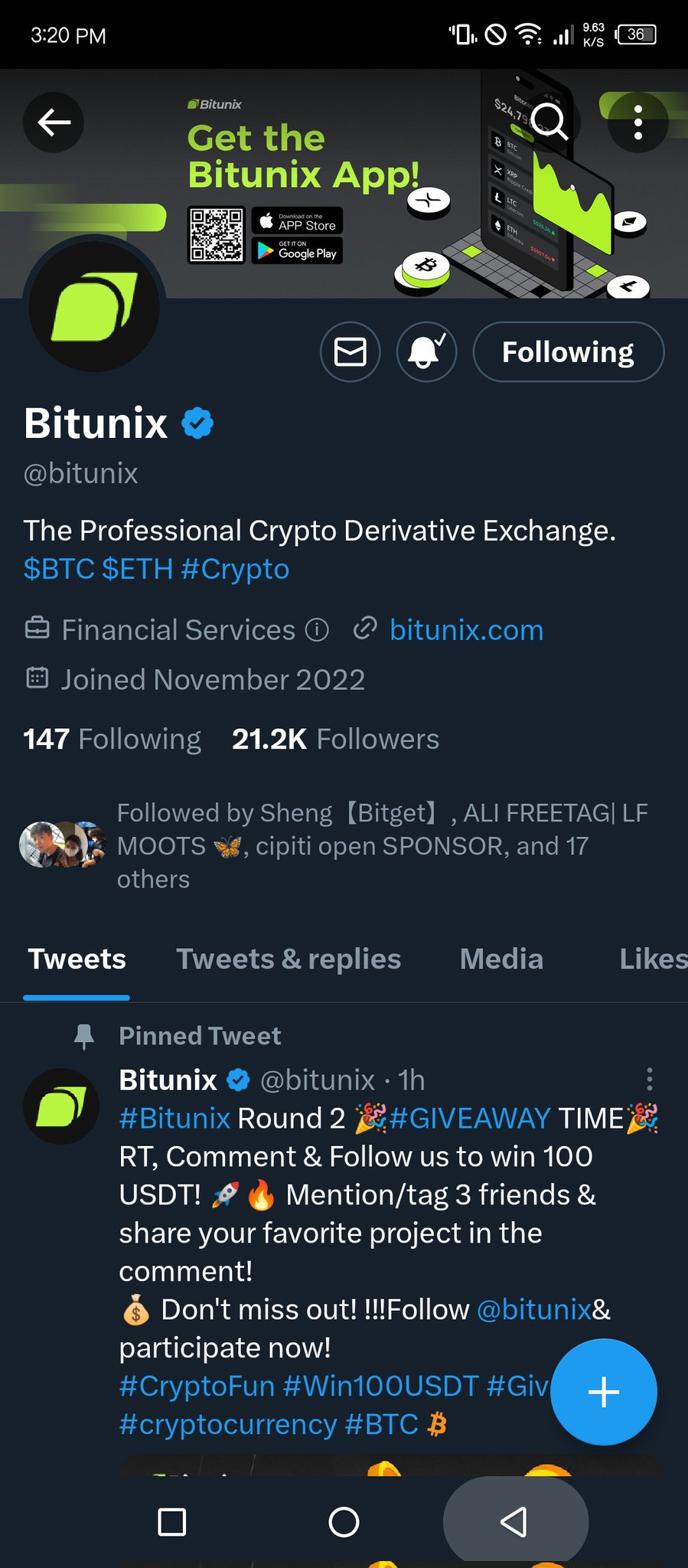 Bitunix on Twitter: "#Bitunix Round 2 🎉#GIVEAWAY TIME🎉 RT, Comment & Follow us to win 100 USDT ...