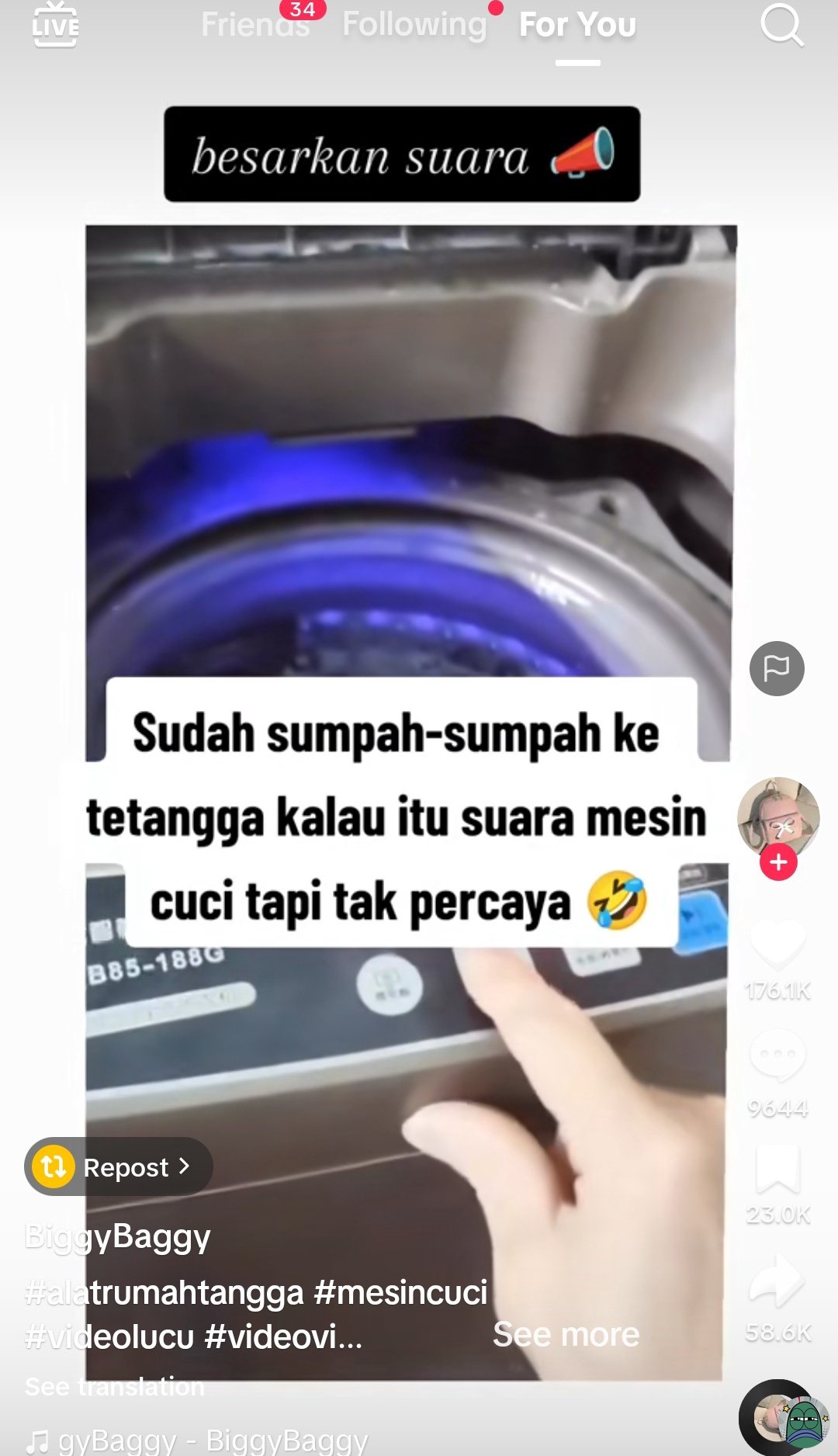 Tanyarl ㅡ 🚫 REP OOT/LINK AFF/JUALAN on Twitter: "💚 seumur-umur denger suara macem2 mesin cuci ...