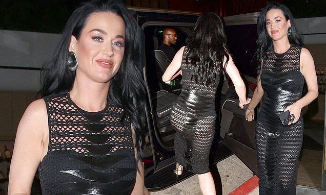 Daily Mail US on Twitter: "Katy Perry leaves very little to the imagination as she flashes PVC ...