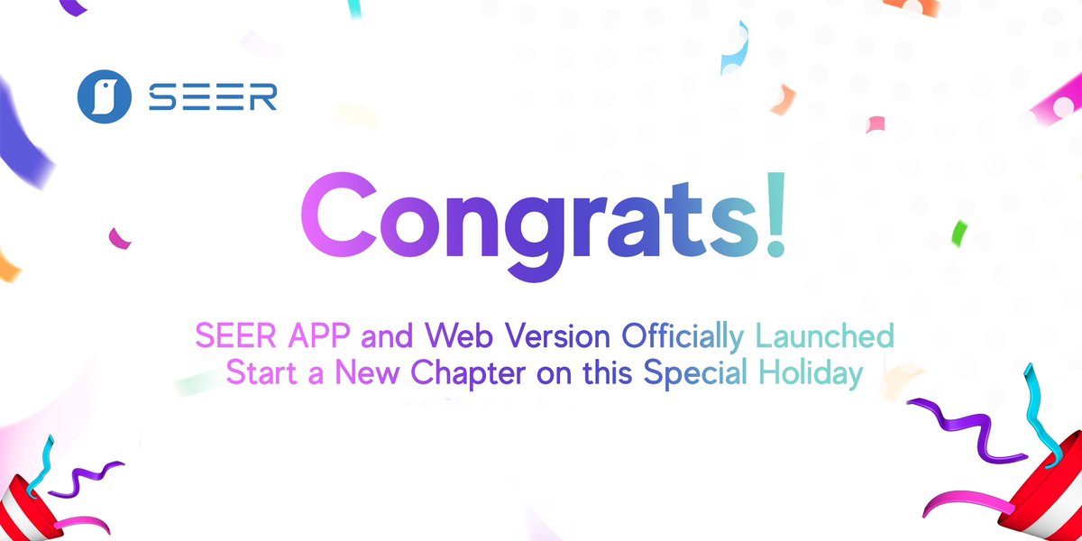 SEER.web3 on Twitter: "Congratulations on the official launch of SEER APP and web version!⭐️⭐️ ️ ...
