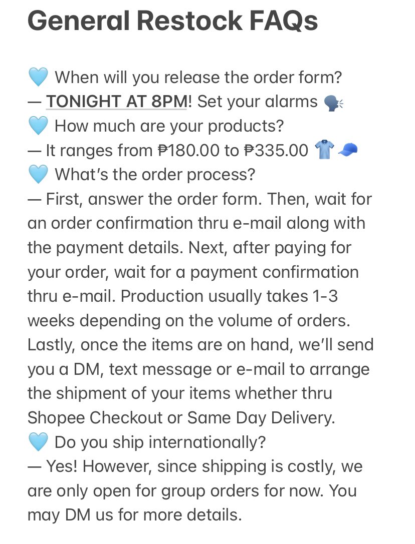 Wind Flower PH on Twitter: "3 HOURS TO GO !!! Here’s some FAQs for our final general restock ...