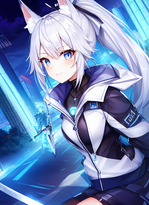 くーはく/JO4MFP on Twitter: "AIに描かせたうちの子 by TrinArt ( https://ai-novel.com/art/ )"