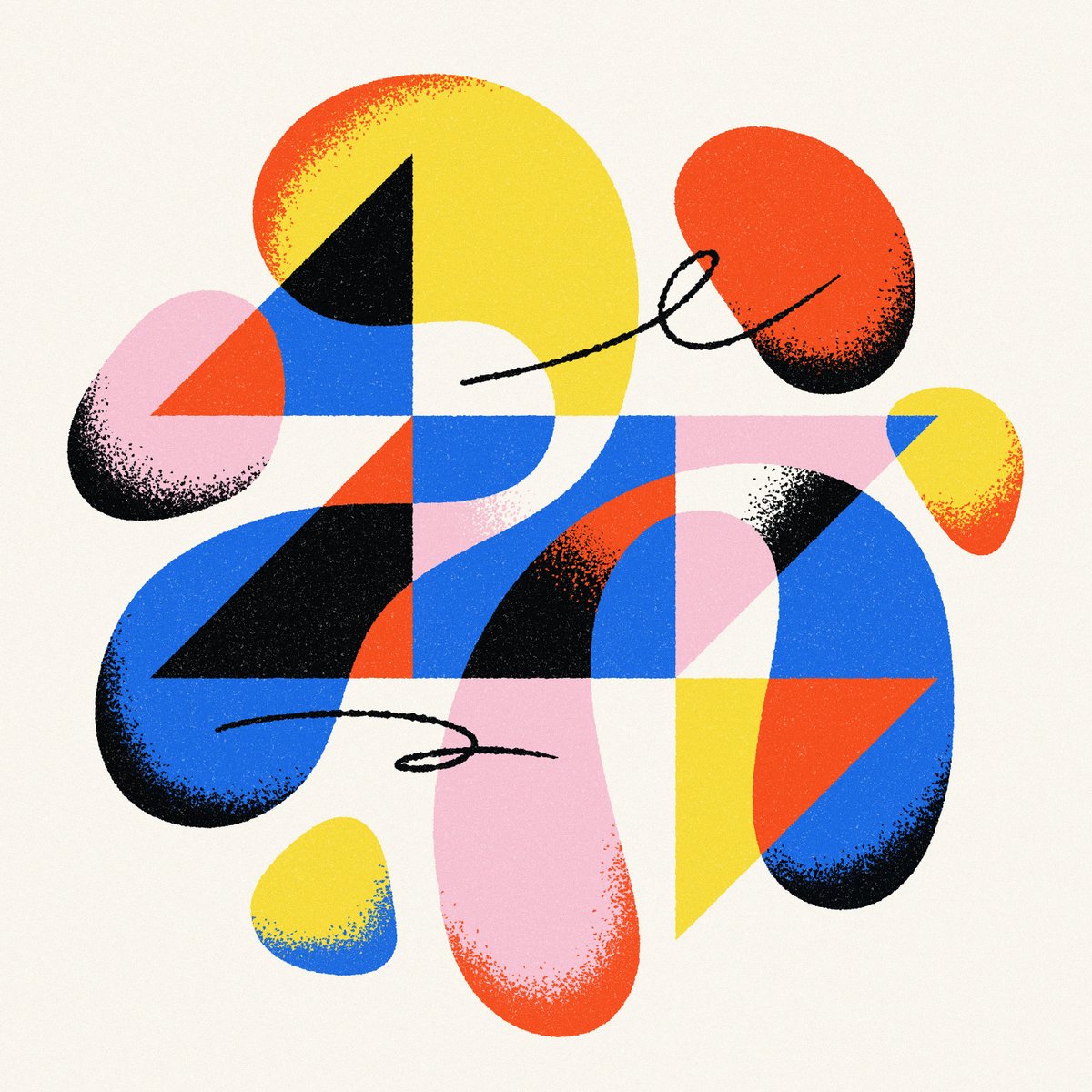 Behance on Twitter: "Shape studies by Ray Dak Lam exploring form, composition, and color — see ...
