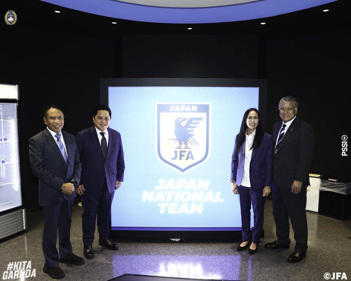 PSSI on Twitter: "Ketua Umum PSSI Erick Thohir dan President of Japan Football Association (JFA ...
