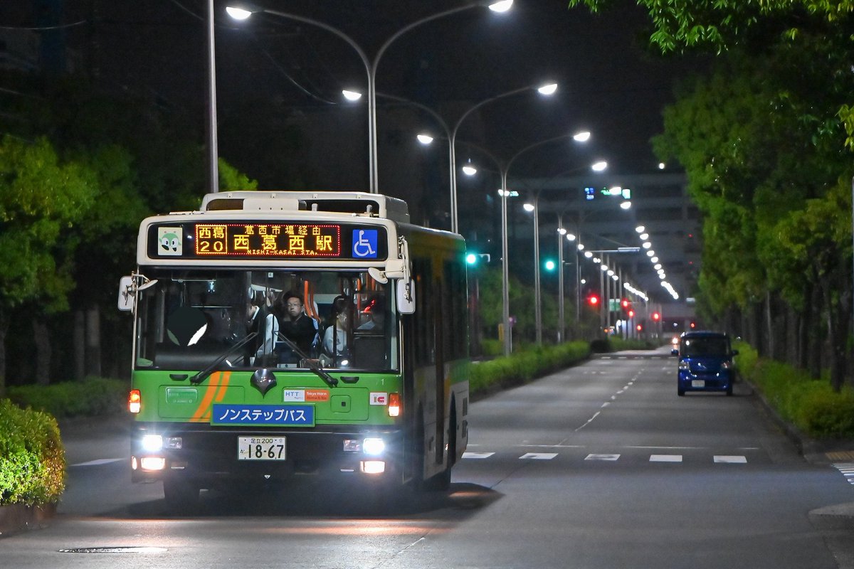 写真投稿用アカウント on Twitter: "西葛20乙 V-S671 臨海公園赤 西葛西赤 臨海車庫前赤へ充当。"