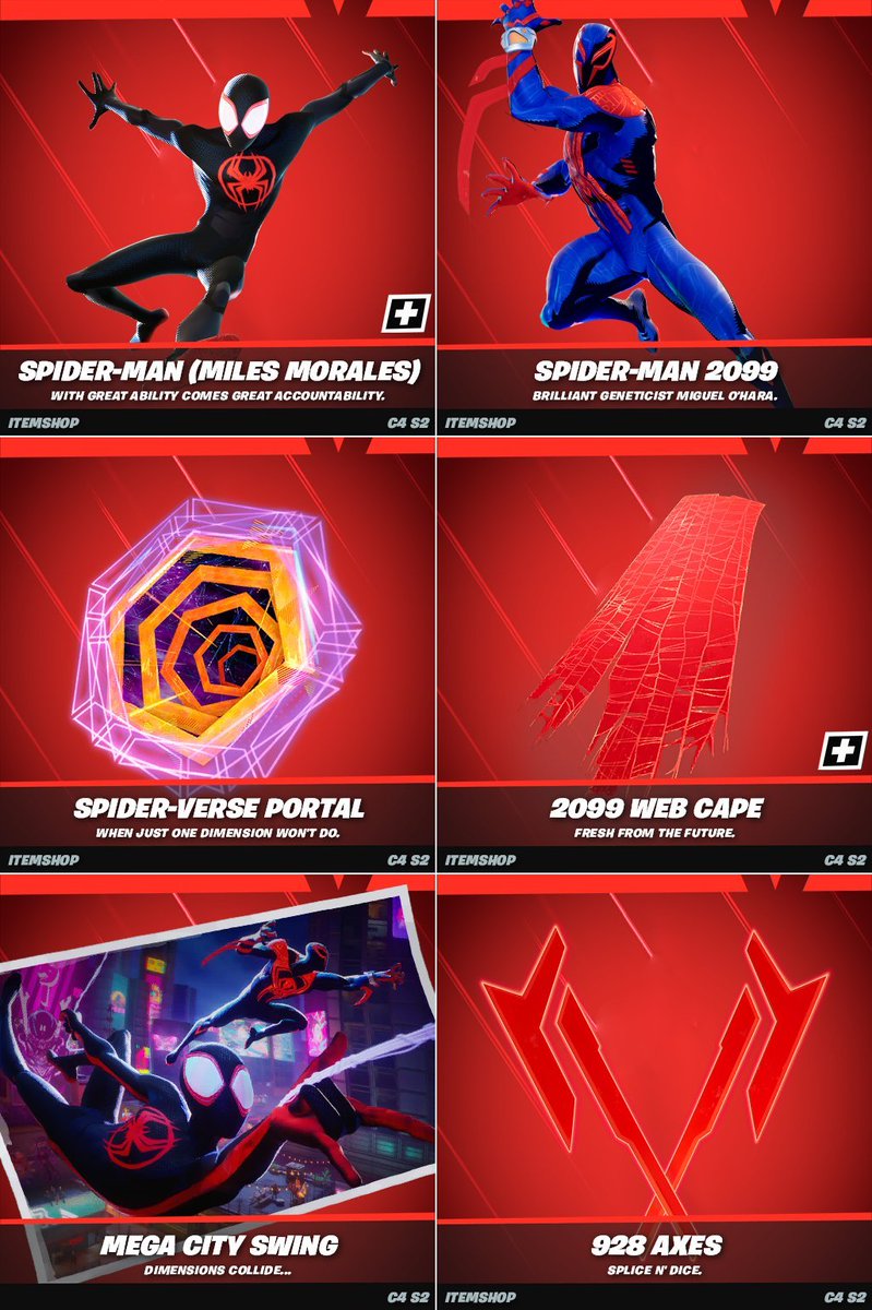 Info Fortnite on Twitter: "Los cosméticos de Spiderverse ya han sido desencriptados y saldrán ...