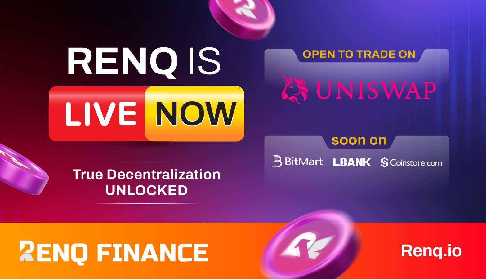 RenQ Finance on Twitter: "📣 $RENQ IS LIVE 📣 🚀 The wait is finally over! 🔔 The most hyped project ...