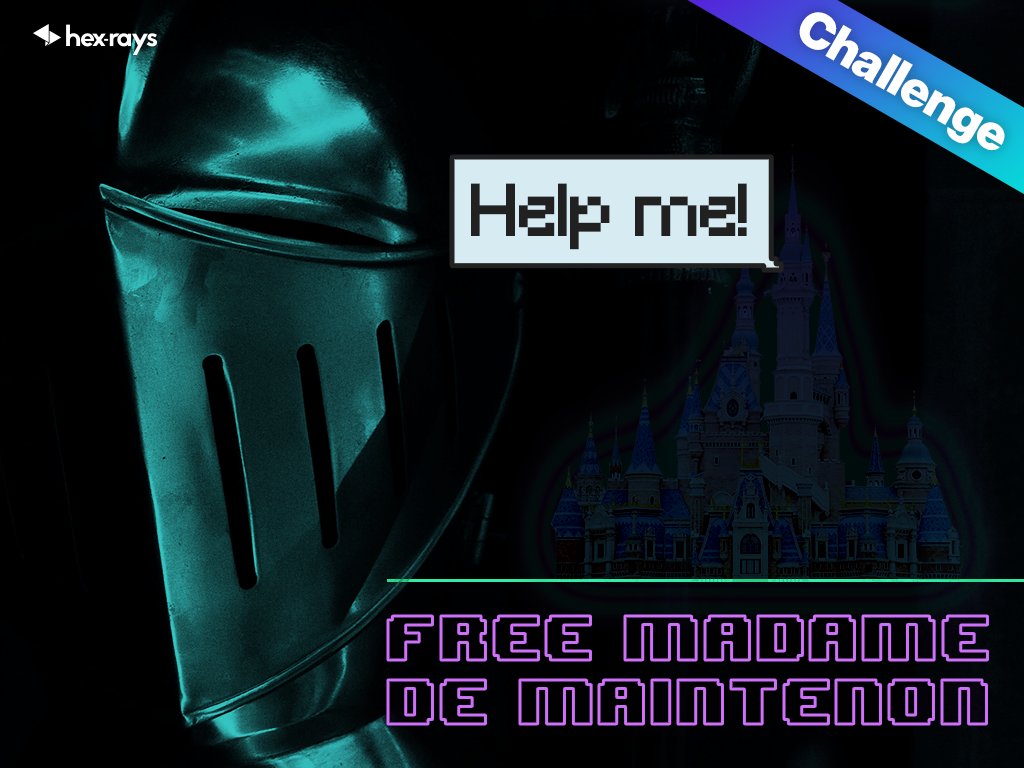 Hex-Rays SA on Twitter: "We’ve just launched a CTF challenge! Madame de Maintenon (AKA "IDA lady ...