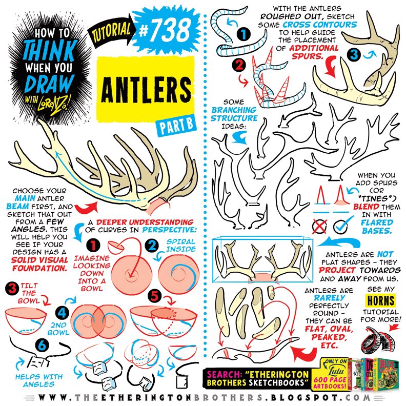 Etheringtonbrothers On Twitter Antlers Part Two From The How To Think When You Draw