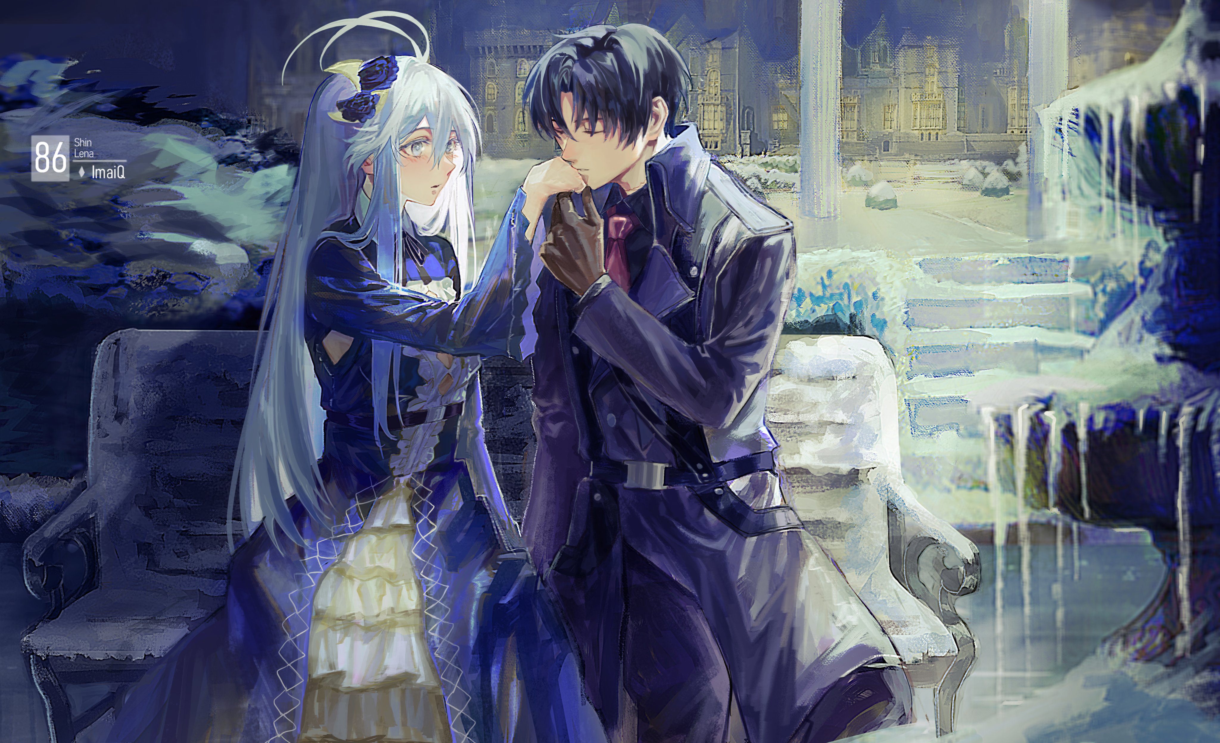 ImaiQ on Twitter: "86 but that's when Shin soon realized his feelings for Lena This is just my ...