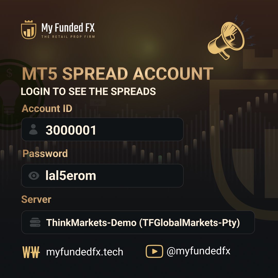 MyFundedFX on Twitter: " Live Spread Logins Check out the live spreads for both of our brokers ...
