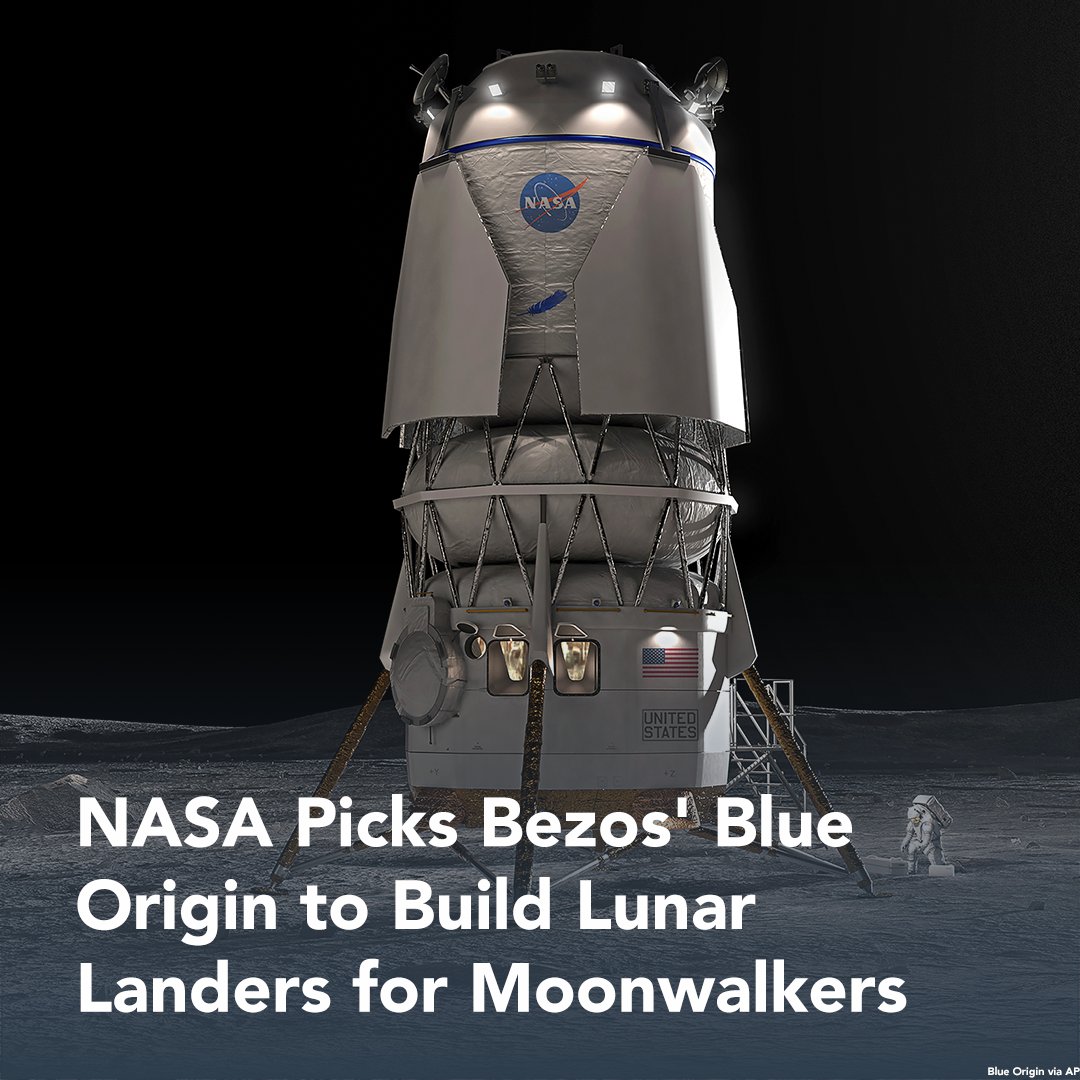 World War 3 on Twitter: "Jeff Bezos' rocket company has won a NASA contract to land astronauts ...