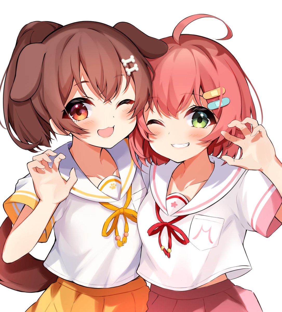 戌神ころね さくらみこ 「みっころね できたてころね Mikoart」タクミンdx🥐のイラスト