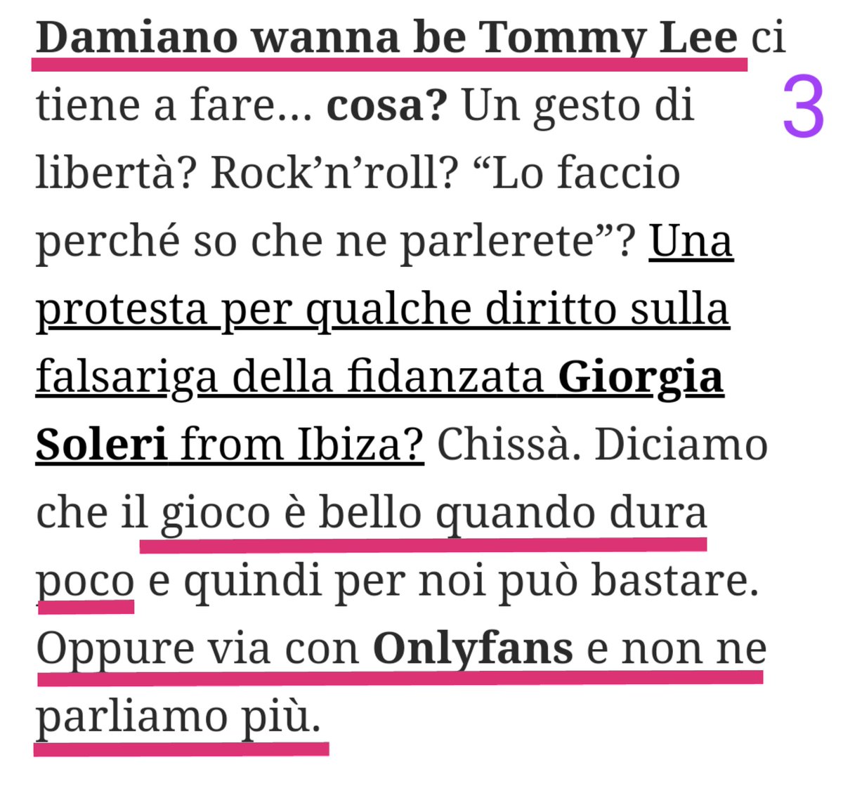 GossipGirl 🤫 The Dark Side of MOFC 😈 on Twitter: "UPDATE! 🚨 "Damiano wanna be Tommy Lee [...] il ...