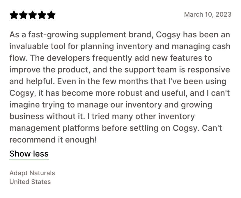 Cogsy on Twitter: "Don’t just take our word for it – Here's what Adapt Naturals had to say about ...